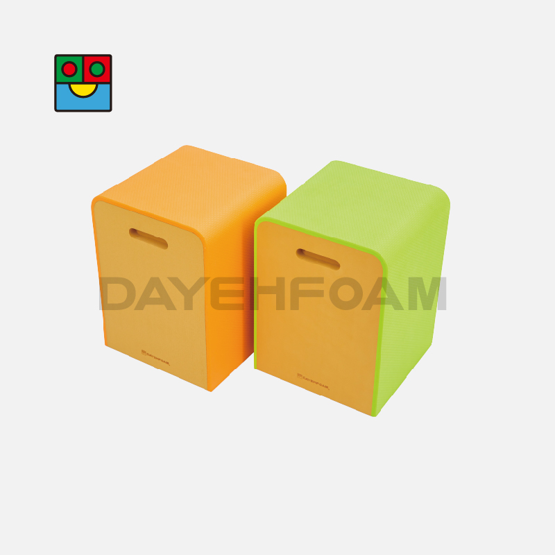 EVA Foam Multi-function Stool & Bench 45 x 30 x 30cm : Orange or Lime Green