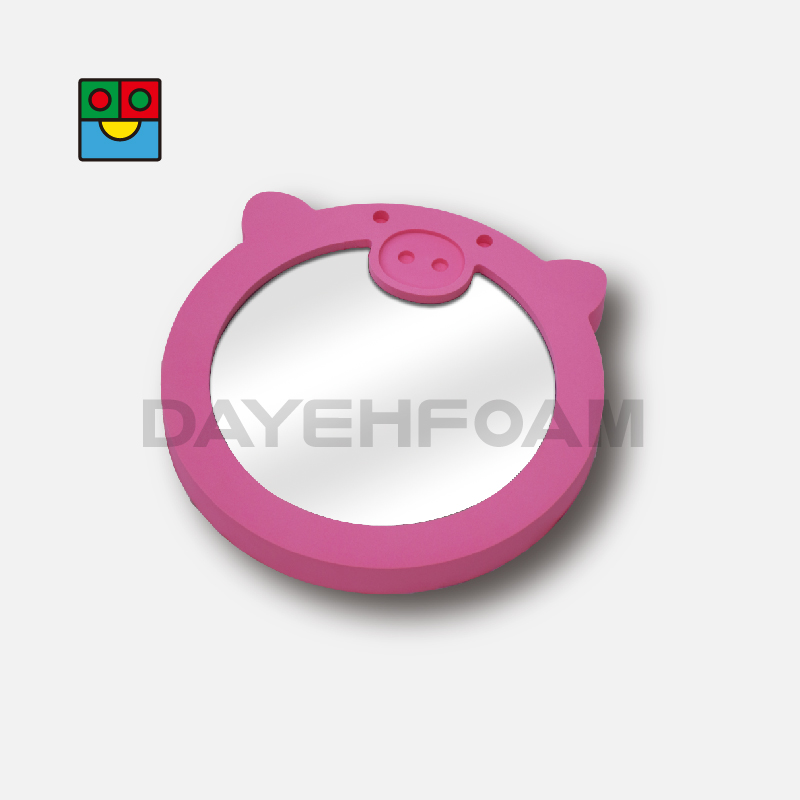 Supplier for Soft EVA Foam Animal Mirror ,Pink Pig